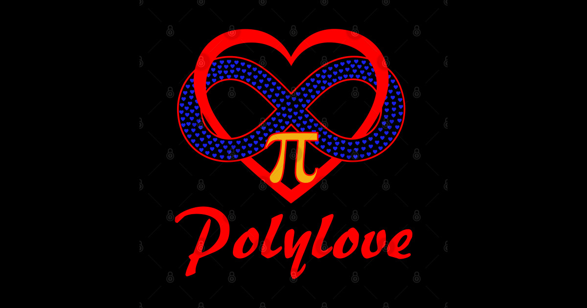 Polyamory Infinity Heart Polylove - Polyamory - Sticker | TeePublic