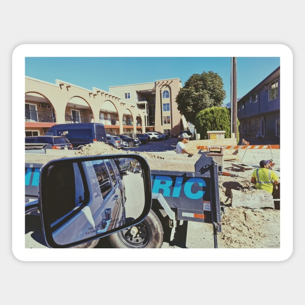 Street scene from a road trip journey in Osoyoos town. BC, Canada ...