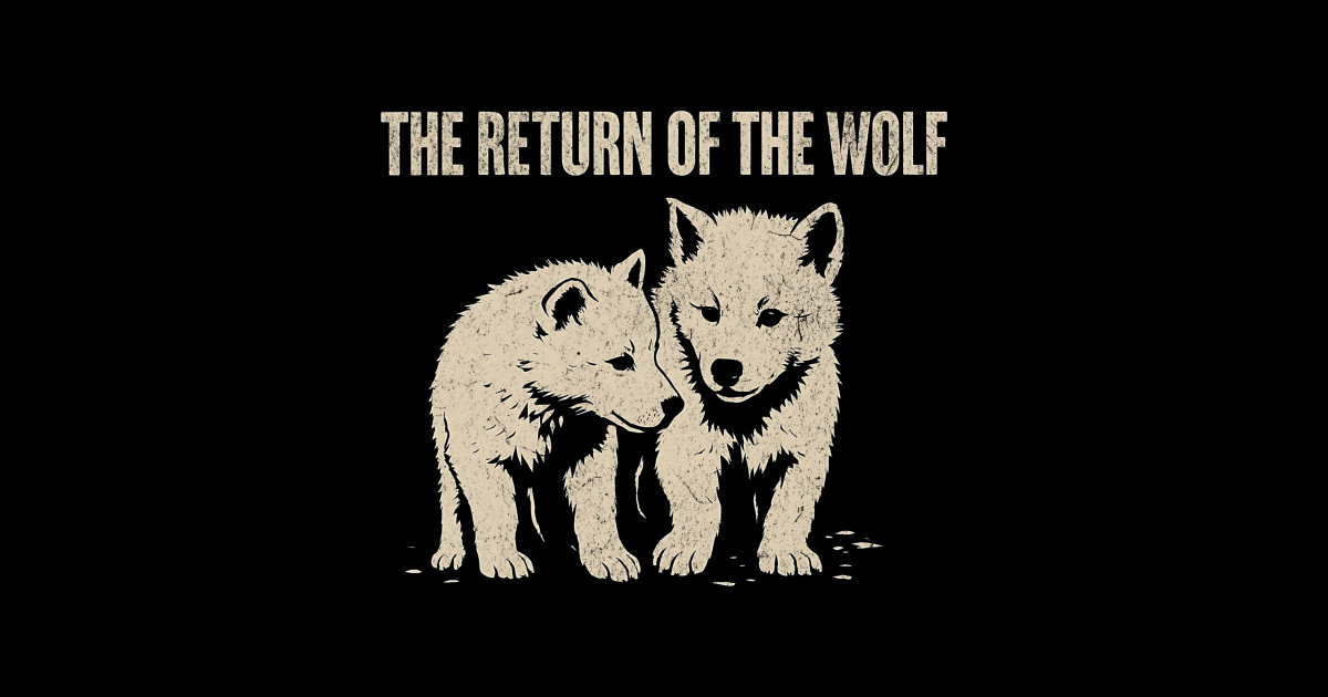 The-Return-of-the-Dire-Wolf-Retro-Vintage - Dire Wolf - Sticker | TeePublic