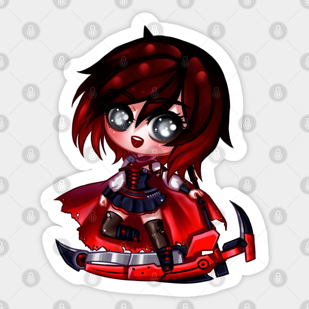 Ruby chibi - Rwby - Sticker | TeePublic