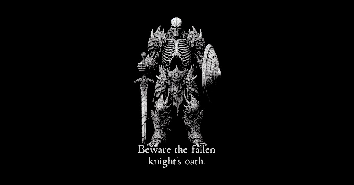 Fallen Knight - Fallen Knight - Sticker | TeePublic