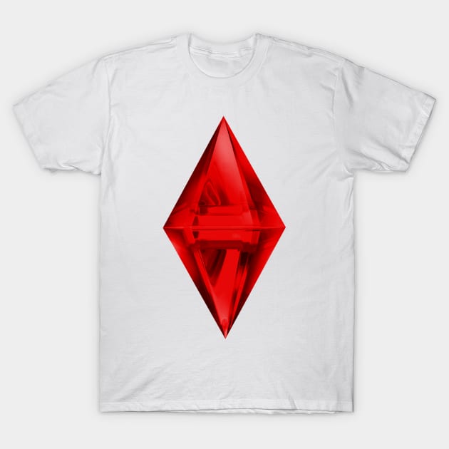 Sims red Plumbob Diamond - Sims - T-Shirt | TeePublic