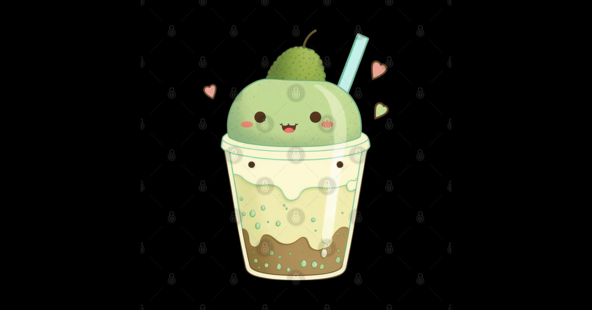 Avocado Slush cute kawaii - Avocado - Sticker | TeePublic