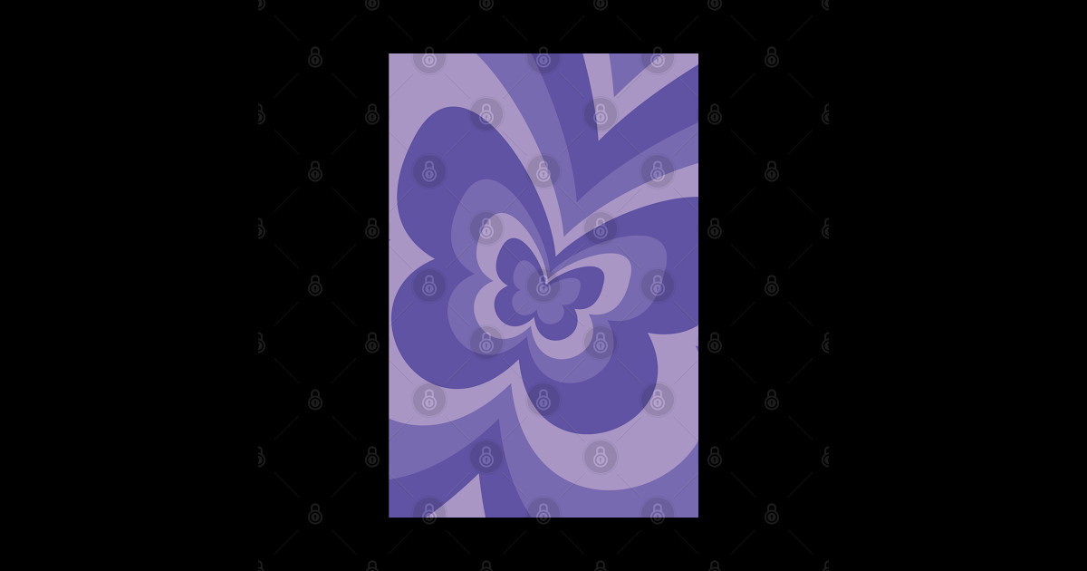 Purple Butterfly Aesthetic - Purple - Sticker | TeePublic