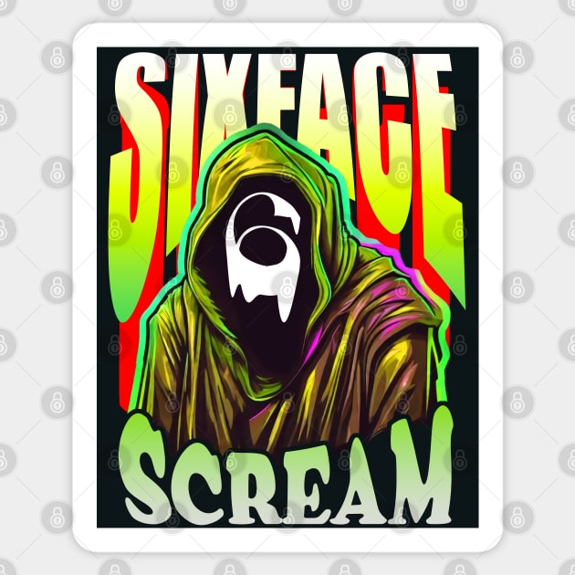 Scream VI (Scream 6) ghostface sixface horror movie graphic design ...