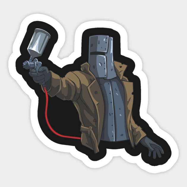 Ned Kelly paint gun - Ned Kelly - Sticker | TeePublic
