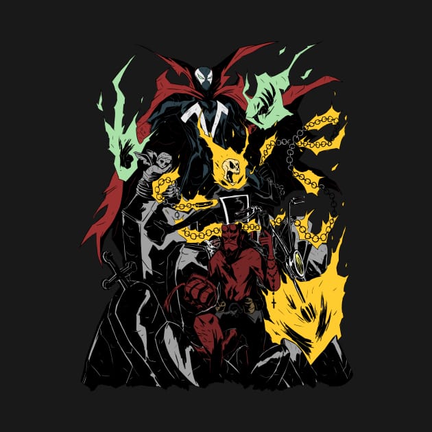 Team Hell 2nd ver. - Comics - T-Shirt | TeePublic