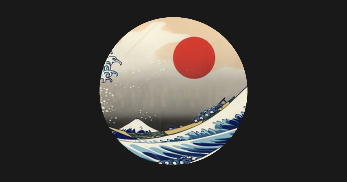 Great Wave Off Kanagawa Totoro Embroidery - Japanese Art Style - Great ...