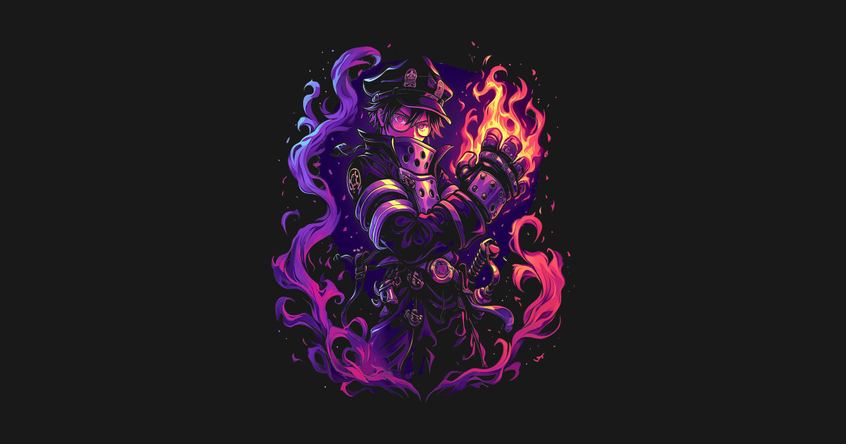 Shinra Kusakabe Fire Force Fan Art - Shinra Kusakabe - T-Shirt | TeePublic