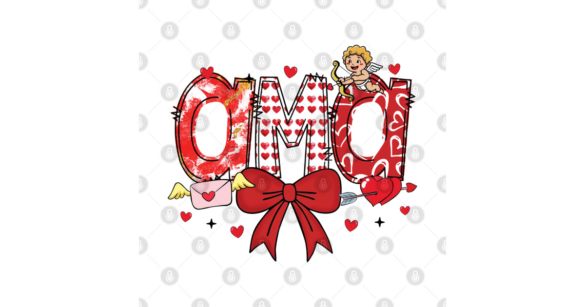 Cute Ama Heart Happy Valentines Day - Grandmother - T-Shirt | TeePublic