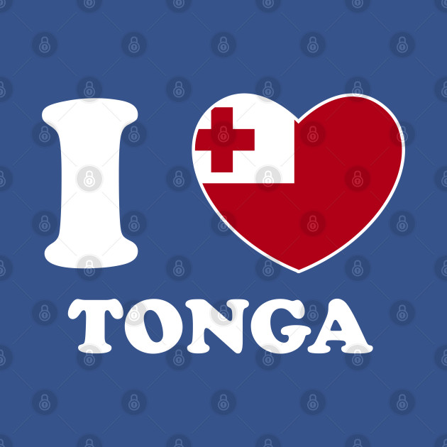 I Love Tonga Heart Flag Women Men Kids Souvenir - I Love Tonga - T ...