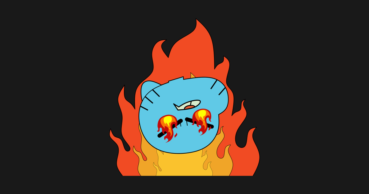 Angry Gumball - Gumball Watterson - T-Shirt | TeePublic