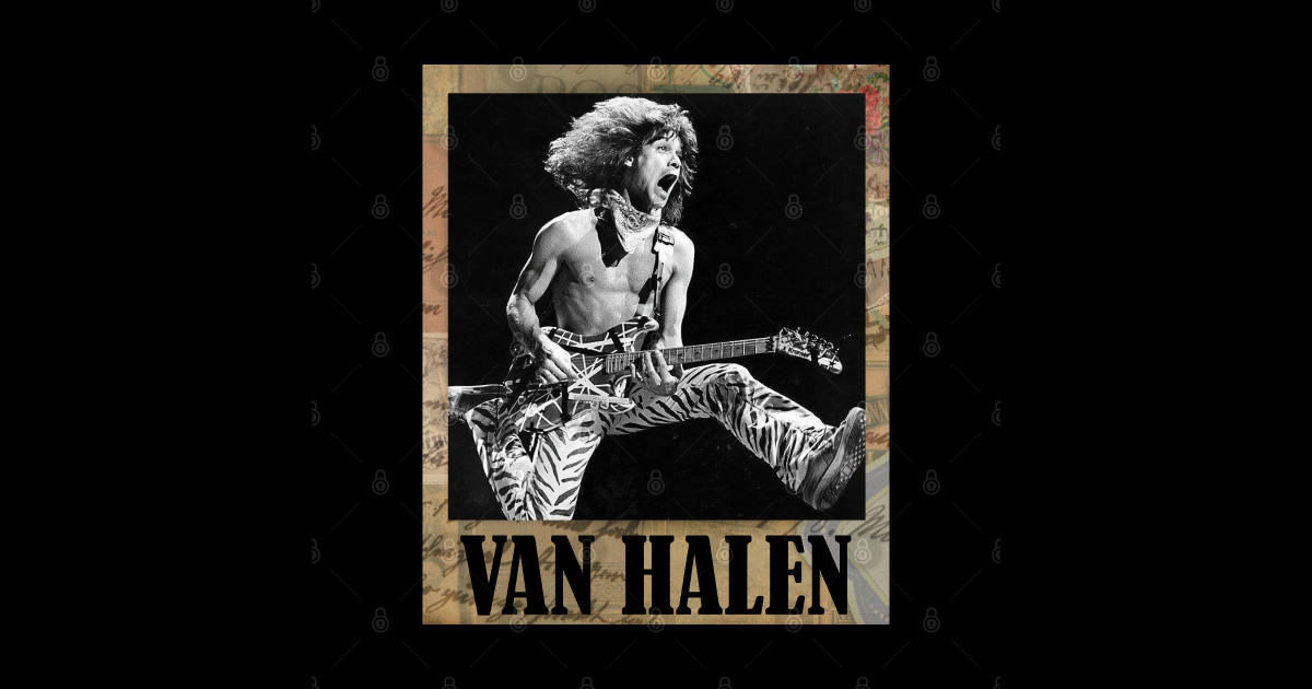 Van Halen // Vintage Frame - Van Halen - Sticker | TeePublic