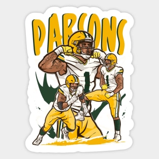 Micah Parsons Green Bay Cartoon Stickers for Sale | TeePublic