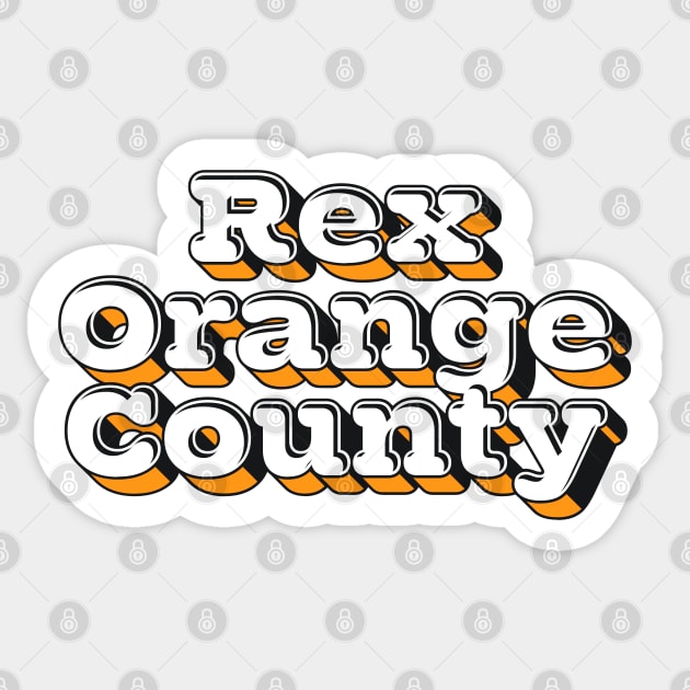ReX OrangE CountY - Rex Orange County - Sticker | TeePublic