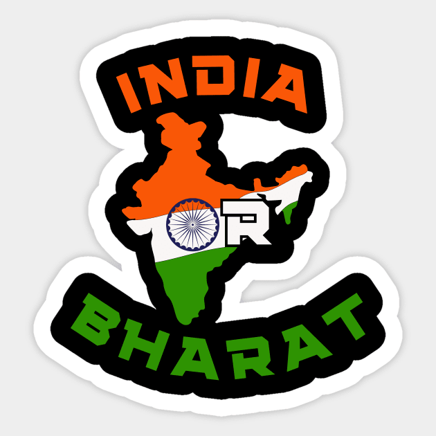 India or Bharat - Akhand All Together - India Or Bharat - Sticker ...