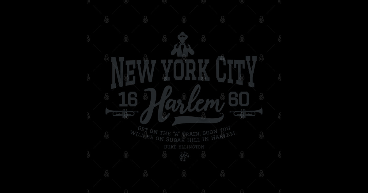 New York Harlem - Harlem Logo - Harlem Manhattan - Duke Ellington ...