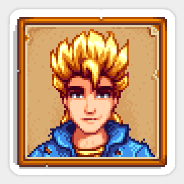 Sam Portrait - Stardew Valley - Sticker | TeePublic