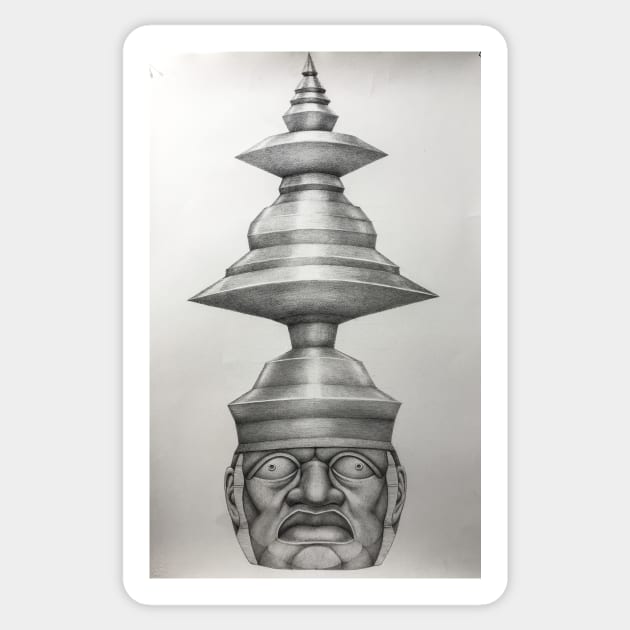 Ancient Statue - Statue - Sticker | TeePublic