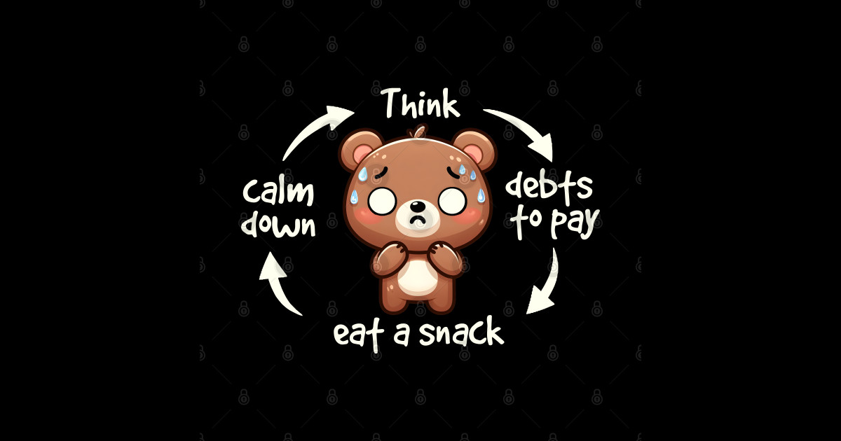 My Stages Of Anxiety Cute Kawaii - Stages Of Anxiety - Sticker | TeePublic