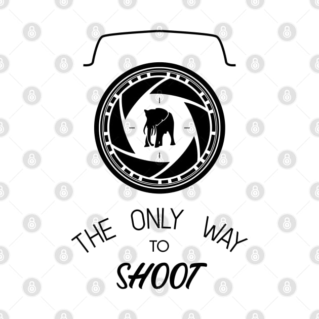 Anti-poaching Elephant for Wildlife Photographers Black on White - Anti ...