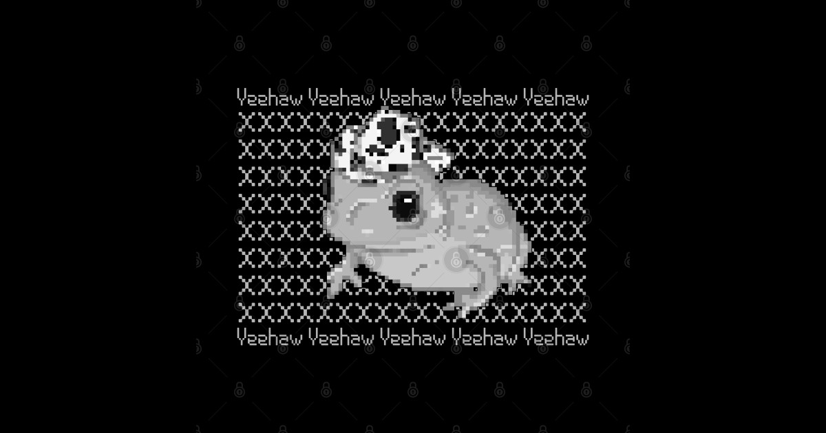 Yeehaw Frog Sweater - Cowboy Frog - Sticker | TeePublic