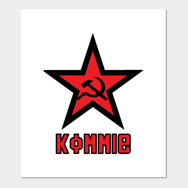 Kommie Star Logo - Commie - Posters and Art Prints | TeePublic