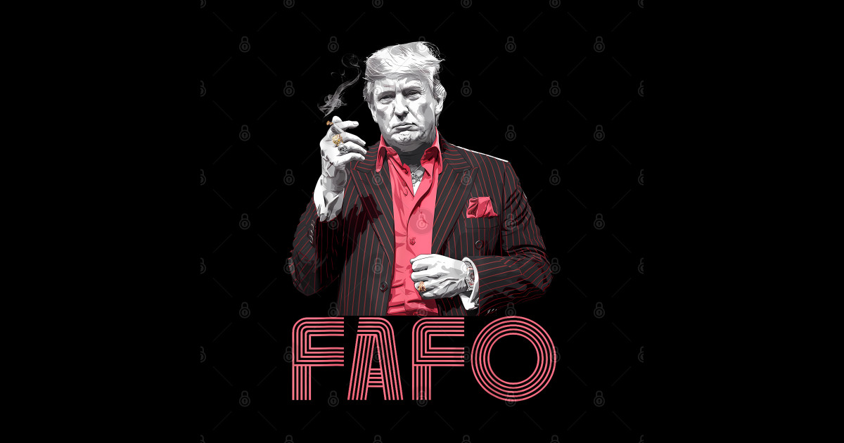 Funny Fafo Trump Vintage Fafo Trump - Trump Fafo Design - Sticker ...