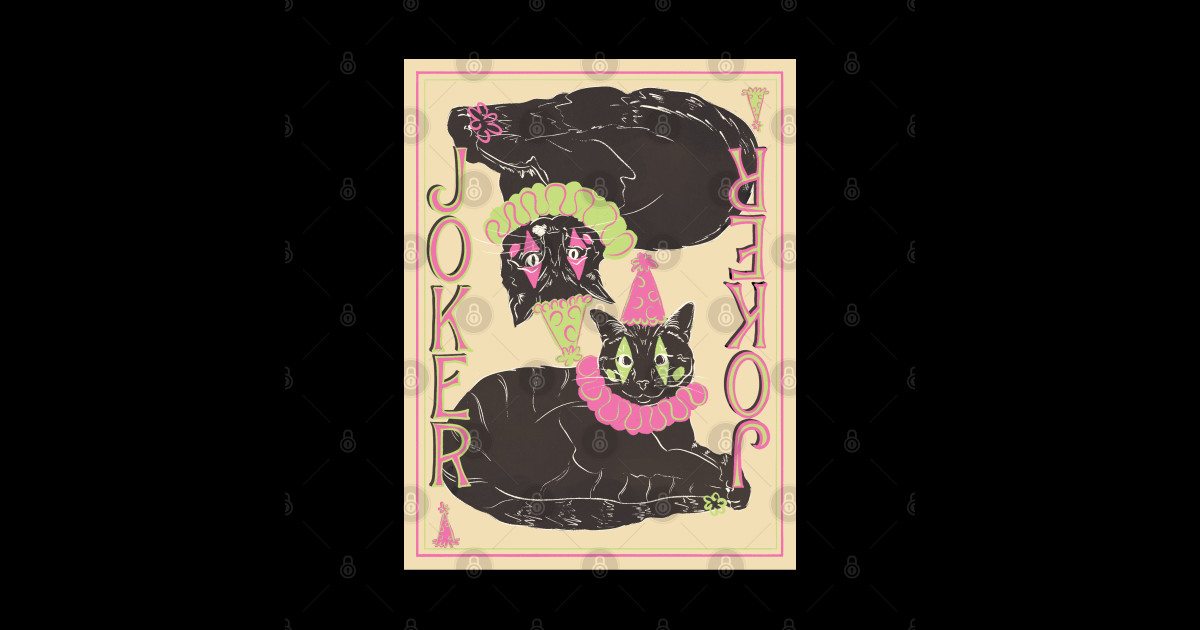 Joker Cats - Cats - Posters and Art Prints | TeePublic