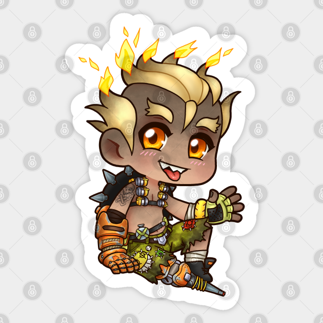 Chibi Junkrat - Overwatch - Sticker | TeePublic
