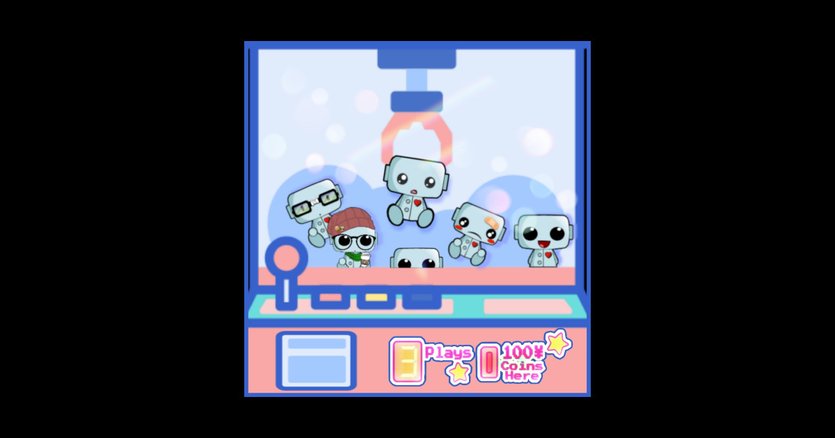 Robot Claw Machine - Sleepy Robot 13 - Sticker | TeePublic