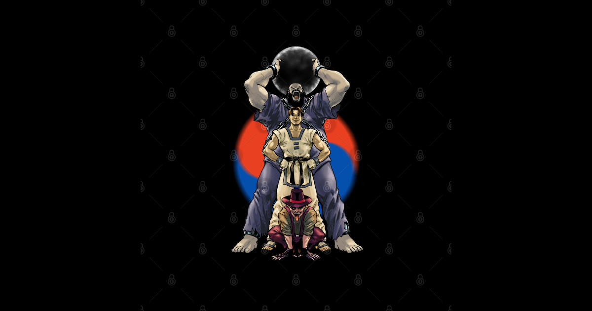 KoF Korea Team - King Of Fighters - Sticker | TeePublic