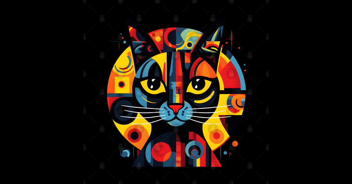 Cubism Cat - Cubism - Posters and Art Prints | TeePublic
