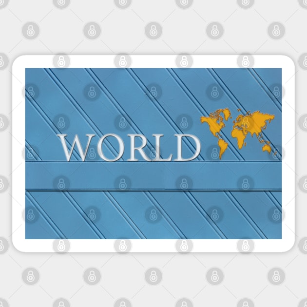 World map - World - Sticker | TeePublic