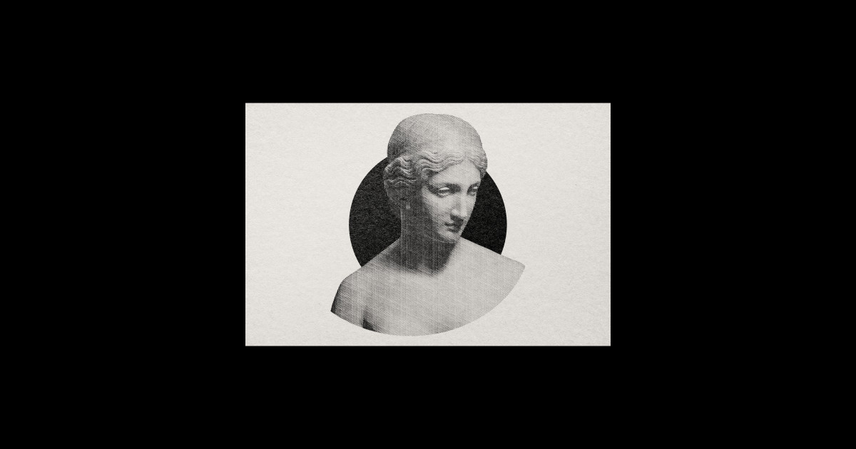 Graphic Greek Statue Design - Greek Statue - Sticker | TeePublic