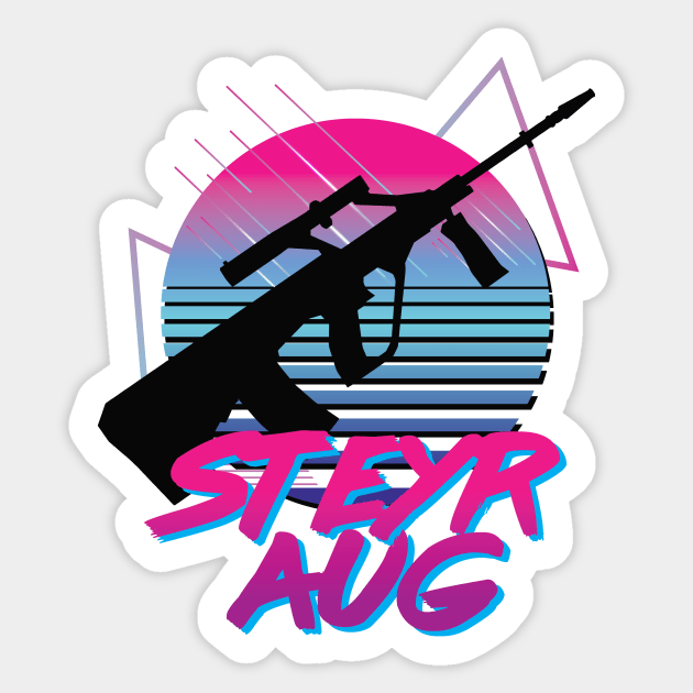 STEYR AUG RETRO - Bullpup - Sticker | TeePublic