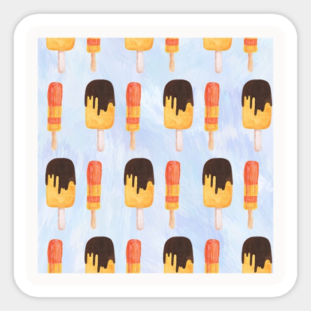 Ice Cream Neck Gator Popsicles - Summer - Sticker | TeePublic