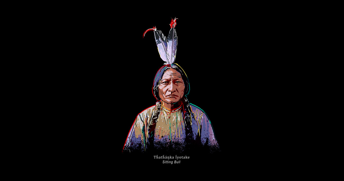 Sitting Bull-Portrait-Pop Art-Sioux-American-Indian-History - Sitting ...