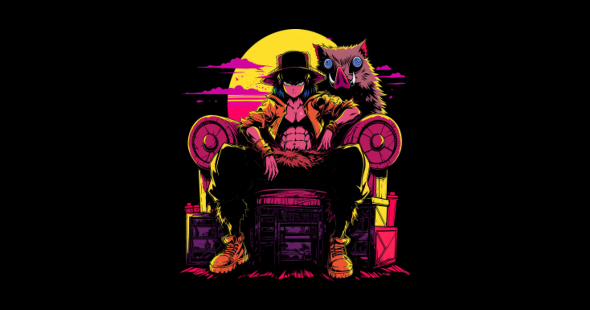 Inosuke Demon Slayer Boar Mask Anime - Inosuke Demon Slayer - Sticker ...