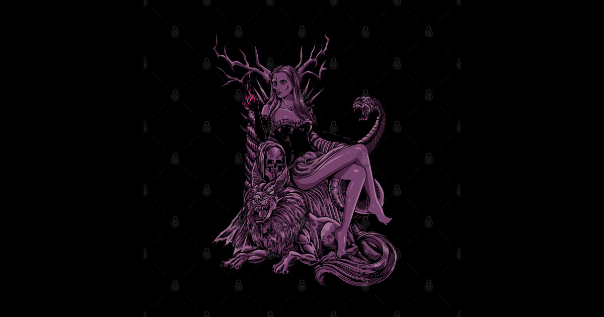 Viking goddess of the dead Hel - Goddess Hel - Sticker | TeePublic