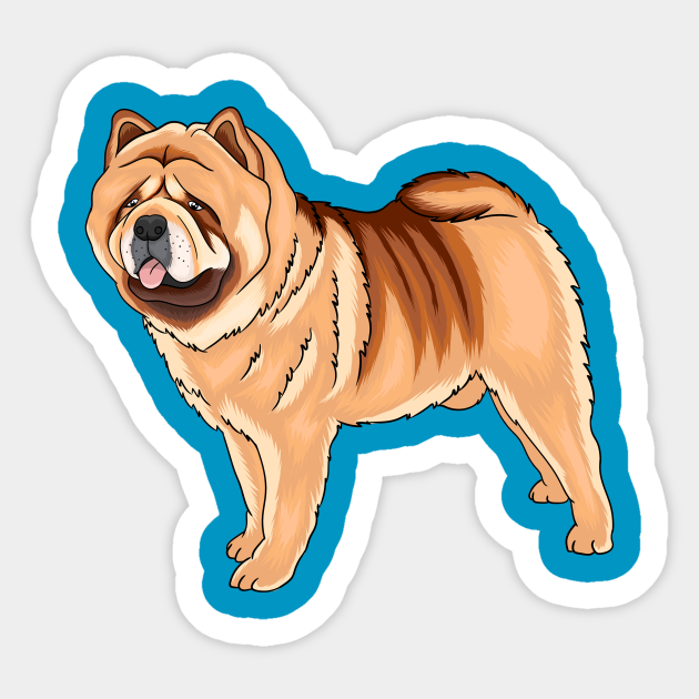 Chow Chow dog cartoon illustration - Chow Chow Dog Cartoon Illustration ...