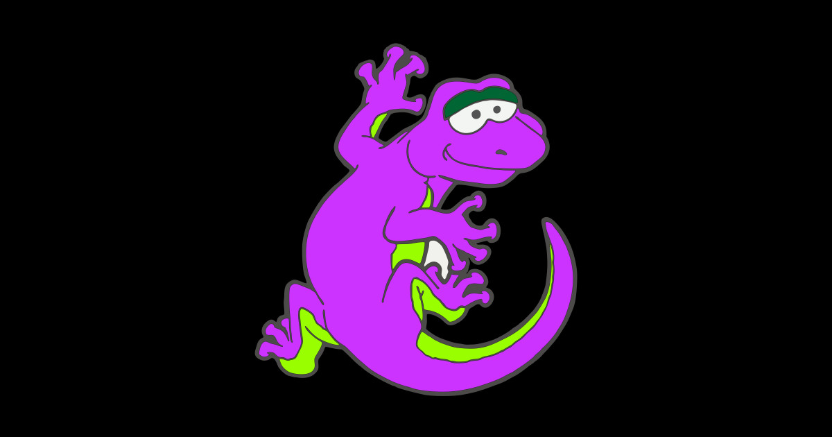 Smiley Gecko Children's Climbing Lizard Cartoon - Lizard - Posters and ...