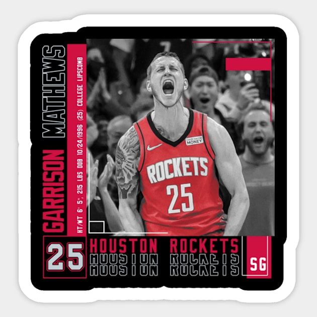 garrison mathews basketball - Basketball Player - Sticker | TeePublic