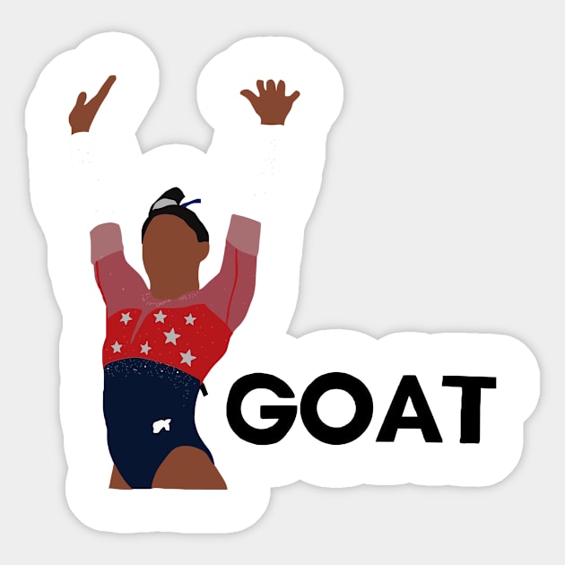 Simone Biles Goat - Simone Biles - Sticker | TeePublic