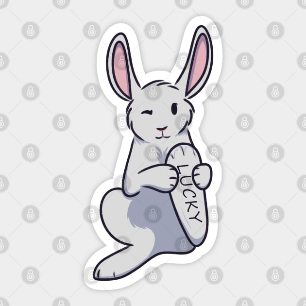 Lucky Rabbit's Foot - Rabbit - Sticker | TeePublic