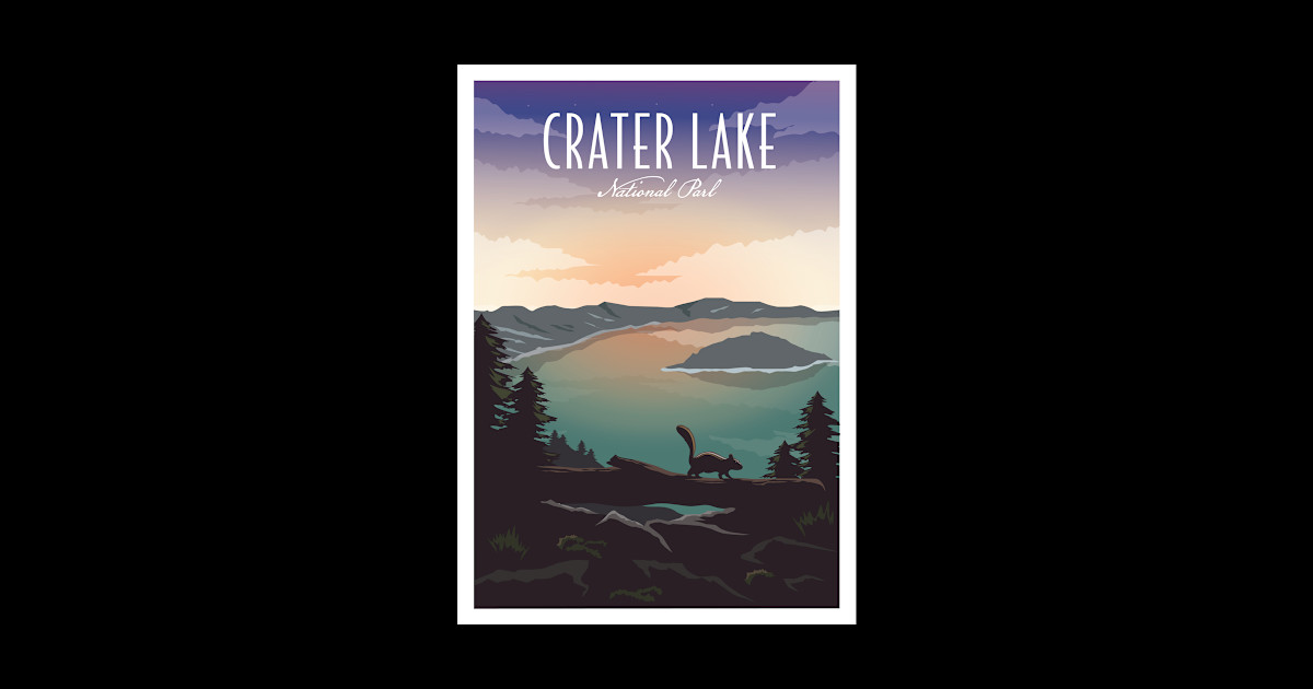 Crater Lake National Park - Crater Lake National Park - Sticker | TeePublic
