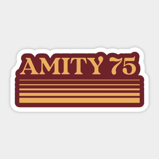 AMITY BEACH 75 - Amity - Sticker | TeePublic