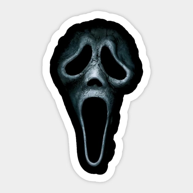 Scary Ghost Face - Ghost Face - Sticker | TeePublic