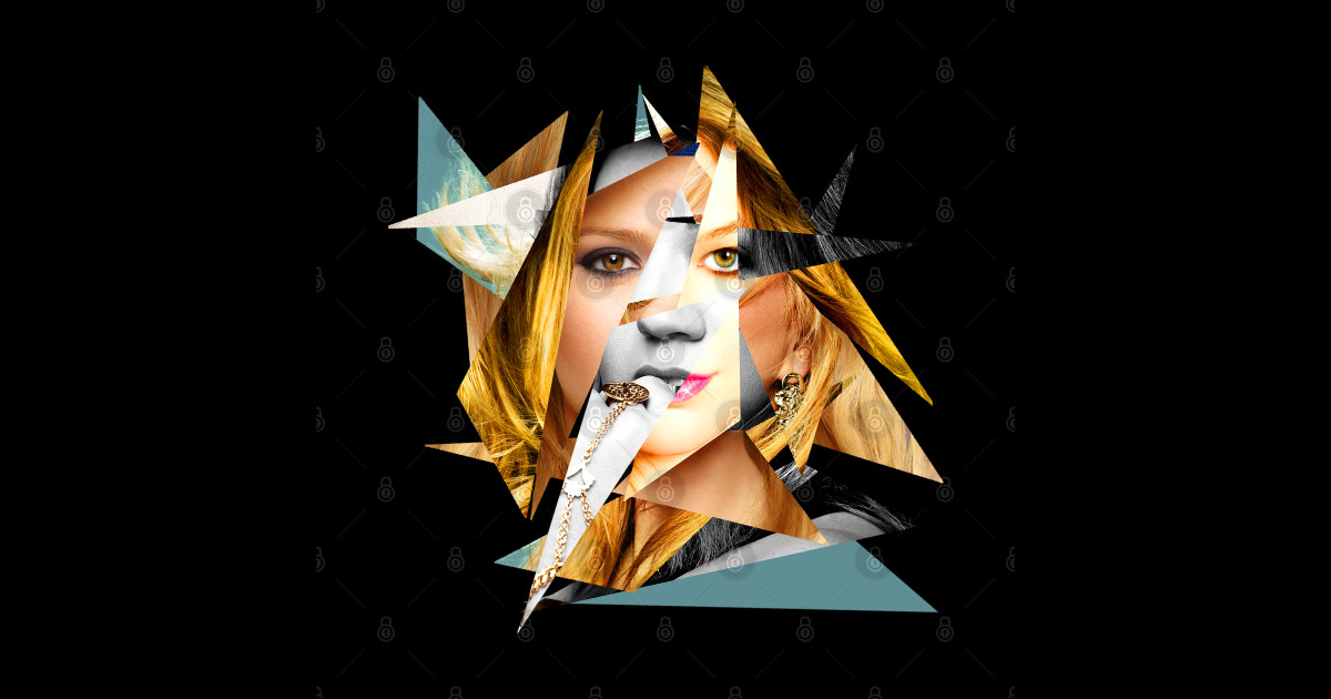 KC Face Cut - Kelly Clarkson - Sticker | TeePublic