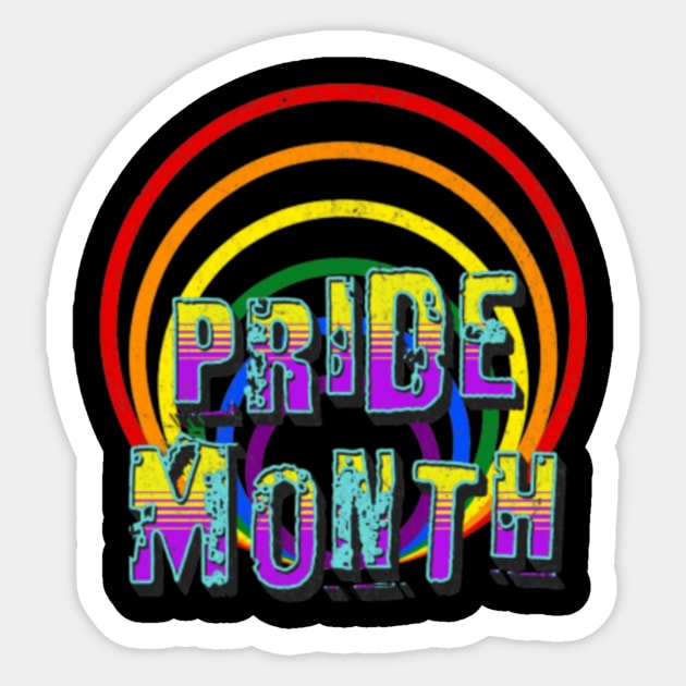 circle pride month - Pride Month - Sticker | TeePublic